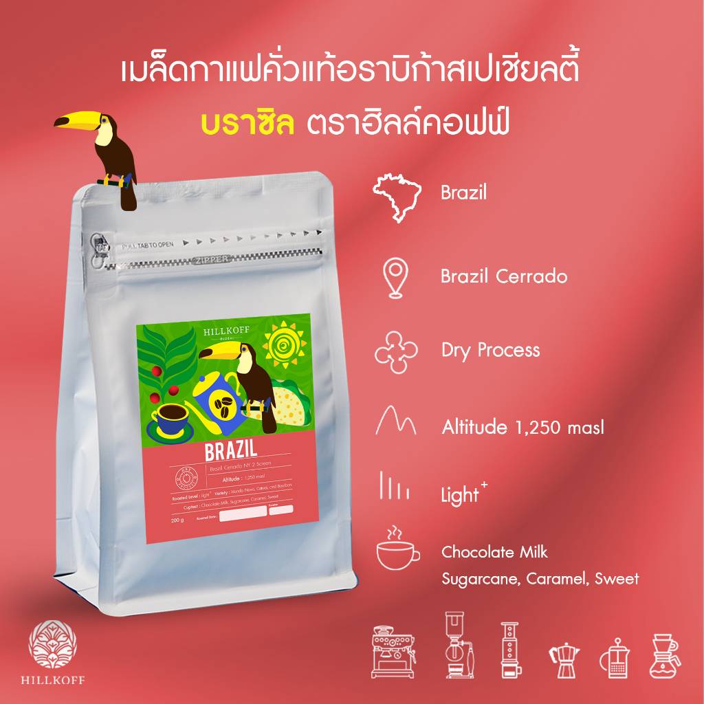 Specialty Coffee Beans - Brazil Cerrado 200g