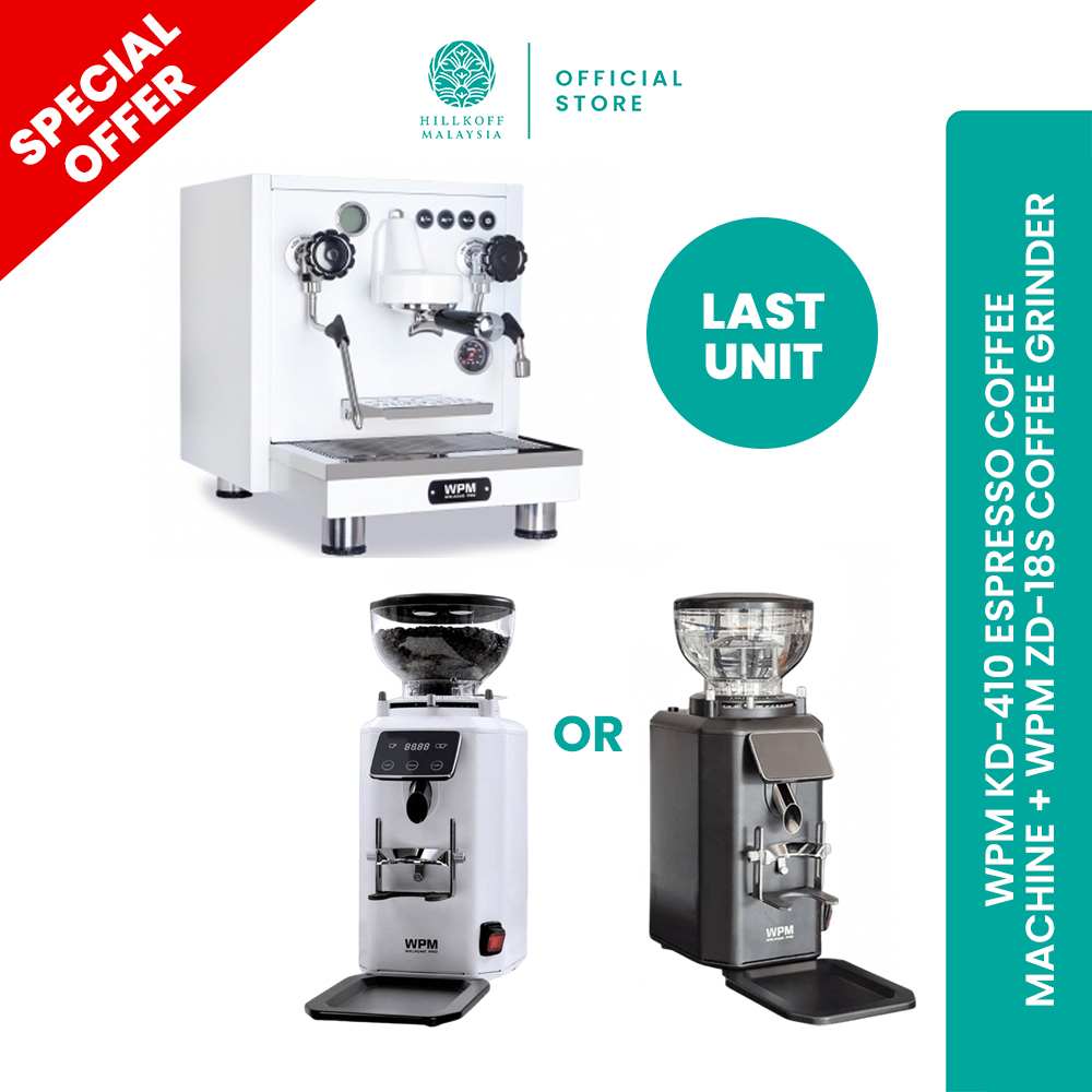 WPM KD-410 Espresso Coffee Machine + WPM ZD-18s Coffee Grinder