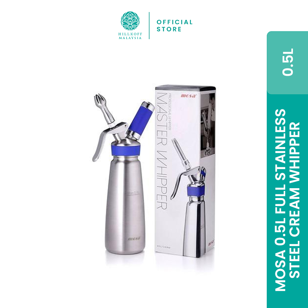 MOSA 0.5L FULL STAINLESS STEEL CREAM WHIPPER